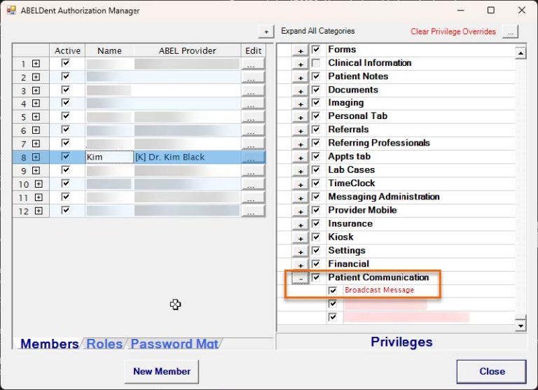 Broadcast Messaging – ABELDent